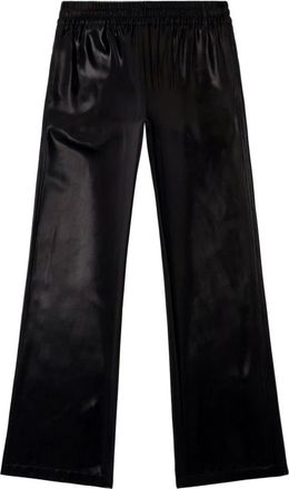 Diesel Femme, Pantalons, Noir, Taille: 34 FR Pantalon de surv&ecirc;tement ample en satin