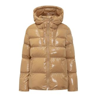 Pinko Pinko, Femme, Vestes, Brun, Taille: 42 FR Doudoune &agrave; Capuche en Nylon Cristal