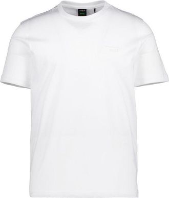 HUGO BOSS Herren T-Shirt wei&szlig; Baumwolle