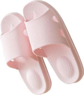 Valiclud Pantoufles Int&eacute;rieur Antid&eacute;rapantes pour Couple Sandales de L&eacute;g&egrave;res PVC avec Massage des Confort Respirant pour Maison &eacute;t&eacute; Rose