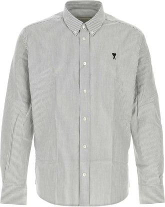 Ami Homme, Chemises, Bleu, Taille: M Contrasted ADC Classic Shirt
