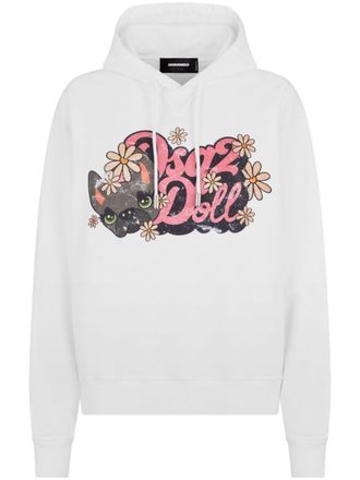 Dsquared2 Hilde Doll Hoodie - Wei&szlig;