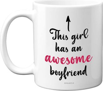 Stuff4 Freundin-Geschenke - tolle Valentinstagsgeschenke für sie, 325 ml, Keramik, spülmaschinenfest, lustige Tassen, Weihnachten, Valentinstag, Geburtstag