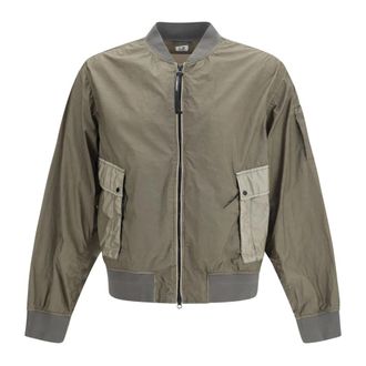 C.P. Company Bi-TM Mixed Lens Bomberjacke - - Jackets - Herren - Gr&uuml;n - M