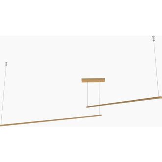 Lumicom Lumicom - splint 2X Suspension, strip led, 17W/m, 4000K, m&eacute;tal, anodic gold, L100cm SuperAnodic Or - SuperAnodic Or