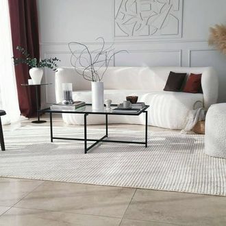 Dmora Couchtisch Dheneb 94x64x35h cm Schwarz Rechteckig