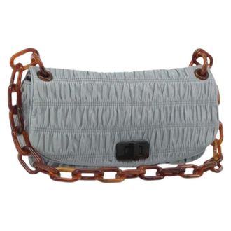 Prada Pre-owned Cuir sacs-prada - Femme - Pre-owned - Bleu - Taille: ONE Size