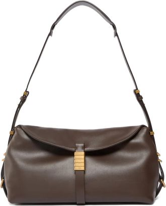 Pinko sac port&eacute; &eacute;paule Classic Saddle format moyen - Marron