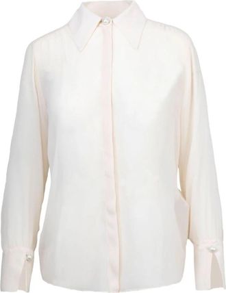 Liu Jo Shirt mit Perlen - - Blouses & Shirts - Damen - Wei&szlig; - L