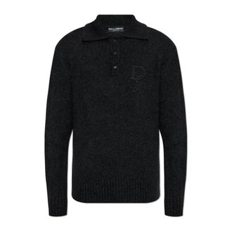 Dolce & Gabbana Polo sweater - - Tops - Herren - Grau - L