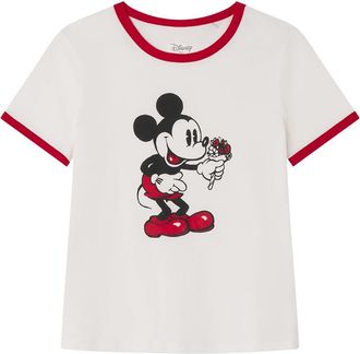 Springfield Damen Frqs Camiseta Licencia Mickey Unterhemd, bunt, X-Large