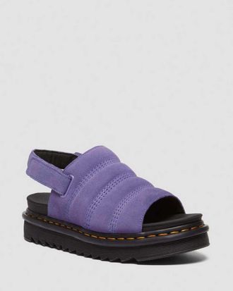 Dr. Martens Kole Wildleder Sandalen in Violett, Gr&ouml;&szlig;e: 36