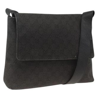 Gucci Pre-owned Vintage GG Canvas Schultertasche - - Pre-owned - Damen - Schwarzk - ONE SIZE