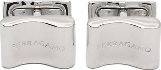 Ferragamo Homme, Accessoires, Gris, Taille: ONE Size Palla Cufflinks