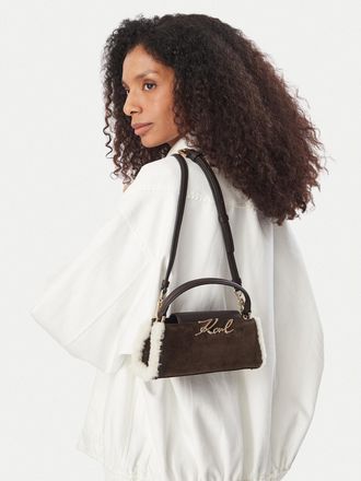 Karl Lagerfeld Handtasche KARL LAGERFELD B4W30313 Dunkelbraun