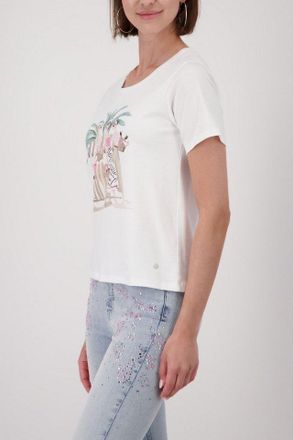 Monari Rundhalsshirt mit Frauenprint