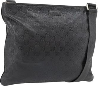Gucci Sac bandouli&egrave;re en toile Pre-owned - Femme - Pre-owned - Noir - Taille: ONE Size