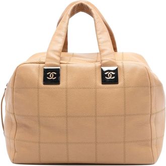 Chanel Crossbody Bags - CC Choco Bar Caviar Stitched Boston - Gr. unisize - in Braun - f&uuml;r Damen