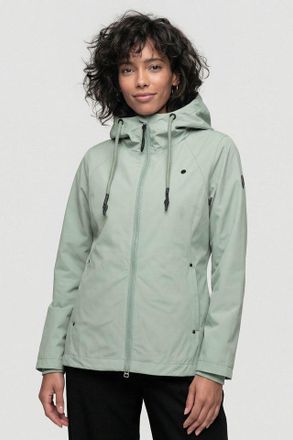 Alife And Kickin Sommerjacke Damen PaolinaAK A &Uuml;bergangsjacke, Jacke &Uuml;bergangsjacke mit Kapuze und Tunnelzug in recyceltem Materialmix