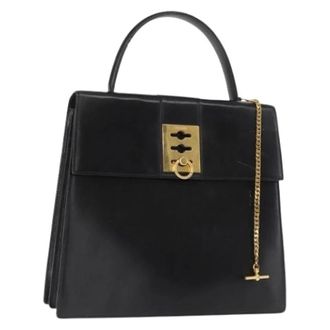 Celine Sac &agrave; main vintage en cuir Pre-owned - Femme - Pre-owned - Noir - Taille: ONE Size