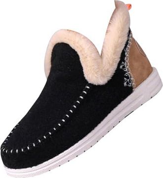 Generic Orthocomfy - Chaussure ergonomique pour soulager la douleur - Doublure en peluche - Chaussures antid&eacute;rapantes confortables en micro-daim avec doublure