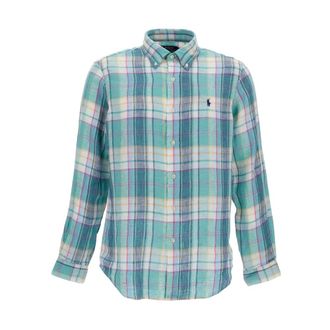 Polo Ralph Lauren Homme, Chemises, Multicolore, Taille: XL Chemise en lin &agrave; carreaux