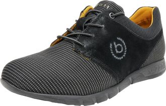 Bugatti Man Denim Lace Shoe, Black/Black, 42