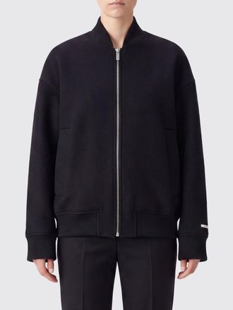Sportmax Bomber court en pure laine vierge avec logo contrastant