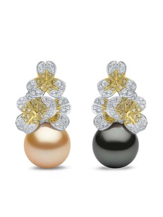 Yoko London boucles doreilles Sunrise &agrave; perles - Argent