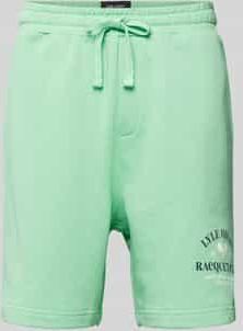 Lyle & Scott Sweatshorts mit Statement-Label-Print