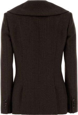 Alexander McQueen Double-Breasted Wool Blazer