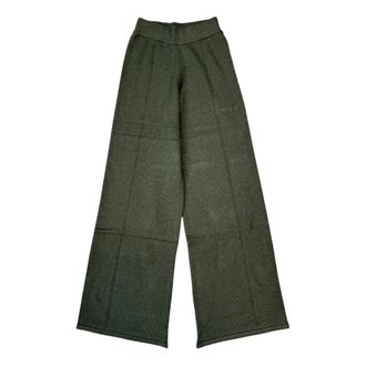 Hinnominate Hinnominate, Femme, Pantalons, Vert, Taille: S Pantalon Palazzo en maille