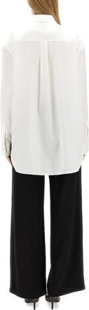 Moschino Heart Patch Cotton Shirt - White