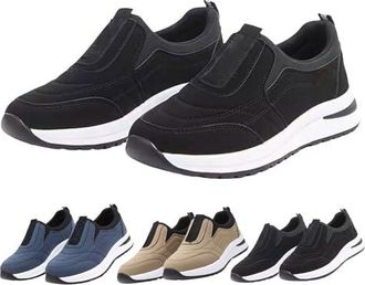 Generic Chaussures orthop&eacute;diques pour femme avec soutien de la vo&ucirc;te plantaire, sans la&ccedil;age, chaussures de course &agrave; pied &agrave; enfiler l&eacute;g&egrave;res, semelle plate, cha