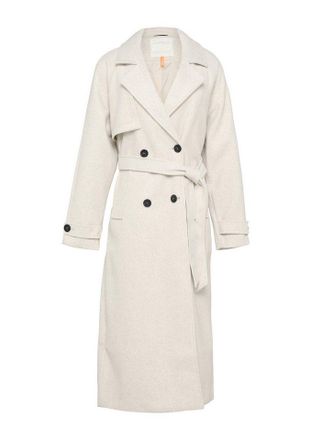 QS by s.Oliver Trenchcoat Outdoor-Mantel Trenchcoat in Wolloptik