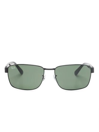 Ray-Ban lunettes de soleil à monture rectangulaire - Noir
