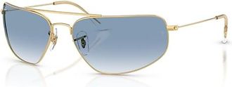 Ray-Ban Rb3780 Sonnenbrillen Arista Gold Fassung Blau Glas 63-16