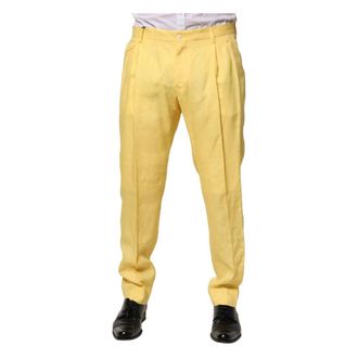 Dolce & Gabbana Tapered Anzughose - - Trousers - Herren - Gelb - L
