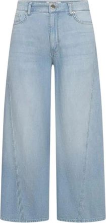 Rossi Rossi, Femme, Jeans, Bleu, Taille: 38 FR Cameron Linen Mix Denim