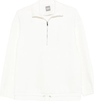 Max Mara Femme, Sweatshirts et sweats &agrave; capuche, Blanc, Taille: 40 FR Zip-throughs