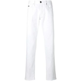 Emporio Armani Schlank geschnittene Hosen - - Jeans - Herren - Wei&szlig; - 2XS