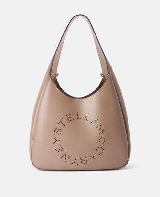 Stella McCartney Logo Slouchy Hobo Tote Bag