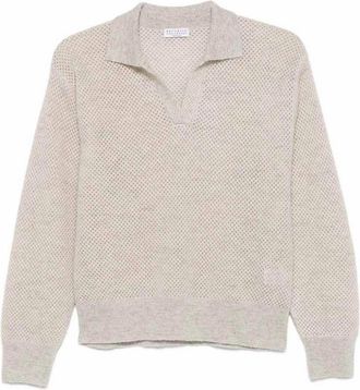 Brunello Cucinelli Pull Col Rond - Cr&egrave;me
