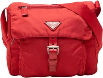 Prada Pre-owned Nylon Crossbody Bag - - Pre-owned - Damen - Rot - ONE SIZE