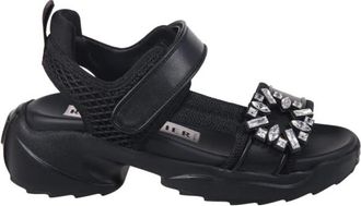 Roger Vivier Viv On The Run Strass B Sandal - - Shoes - Damen - Schwarzk - 38 EU