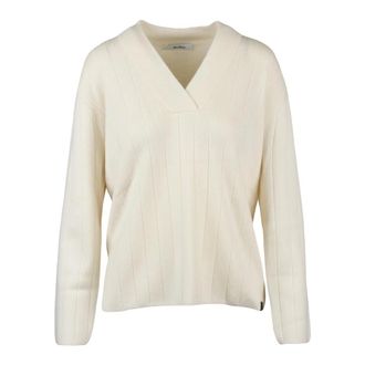 Max Mara Femme, Pulls, Blanc, Taille: 40 FR Arten Pull col V