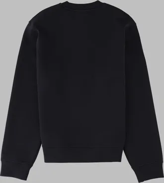Emporio Armani Logo-Embroidered Double Jersey Sweatshirt - Black