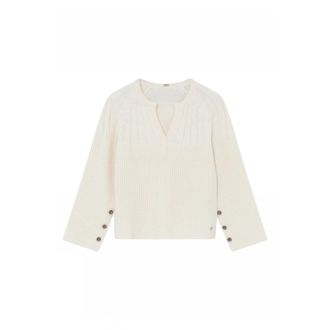 Gustav Selma Strick Off White Pullover - - Knitwear - Damen - Wei&szlig; - 2XL