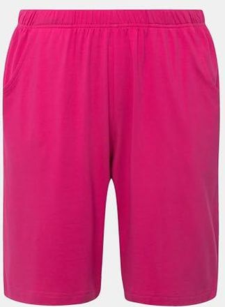 Ulla Popken 818396 Short en Jersey avec Poches et Taille &Eacute;lastique pour Femme, Bleu Fonc&eacute;, 45W / 32L