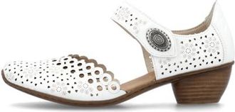 Rieker Antistress Escarpins multi-cuir pour femme, Blanc 80, 39 EU